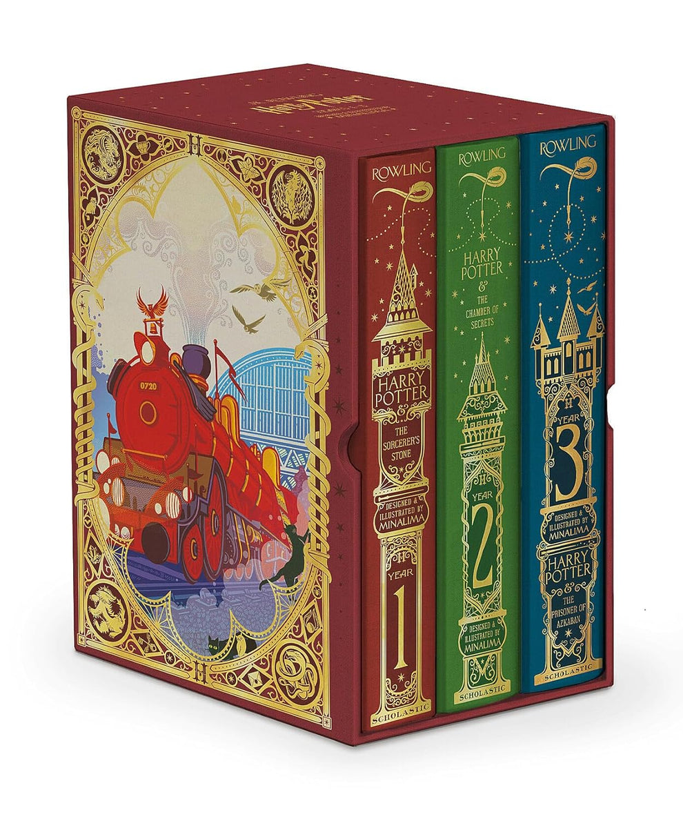Harry Potter Books 1-3 Boxed Set (Minalima Edition) – Academic Bookshop Co.
